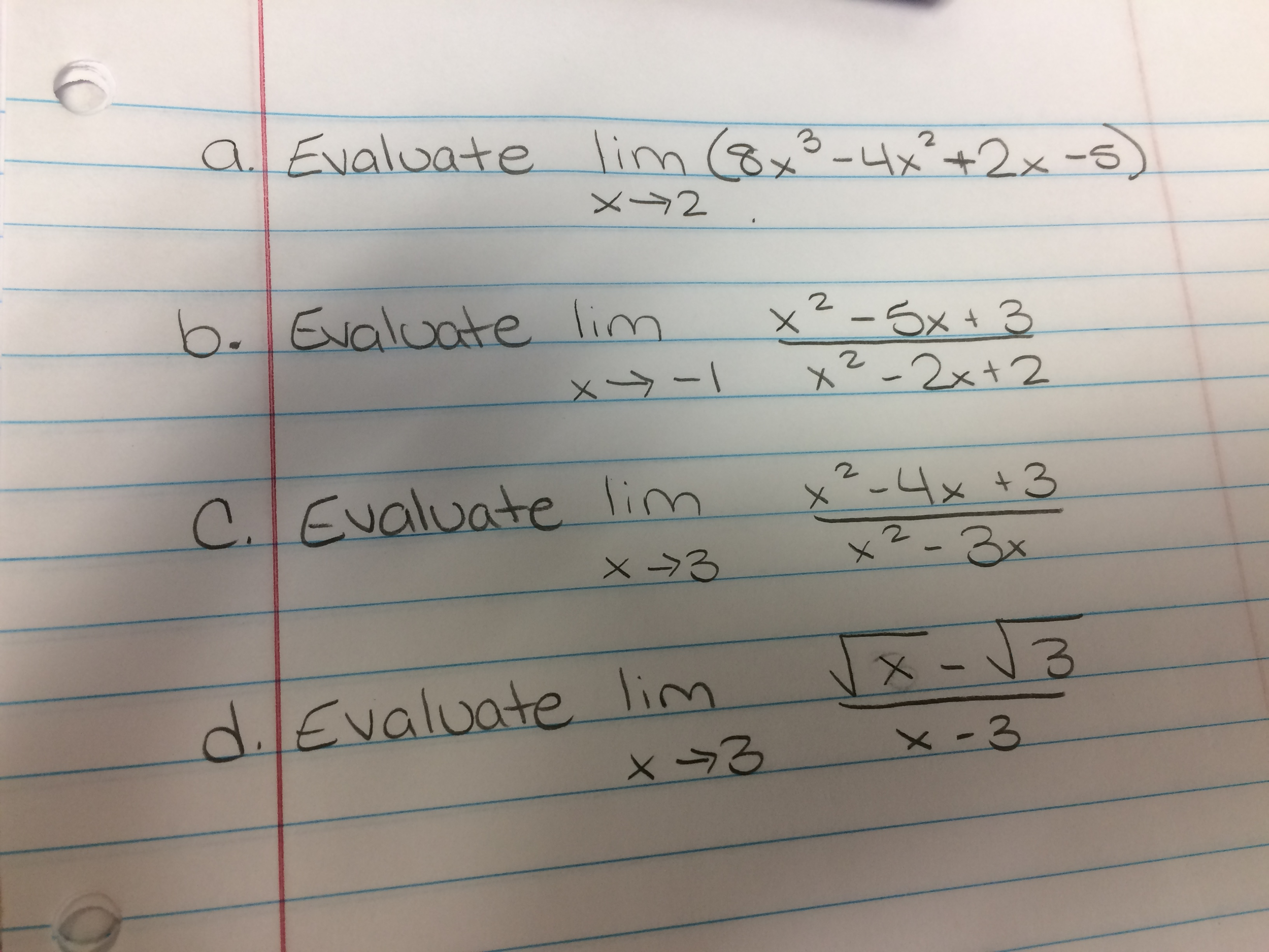 Solved Evaluate lim_x rightarrow 2 (8x^3 - 4x^2 + 2x - 5) | Chegg.com Solved Evaluate lim_x rightarrow 2 (8x^3 - 4x^2 + 2x - 5) | Chegg.com