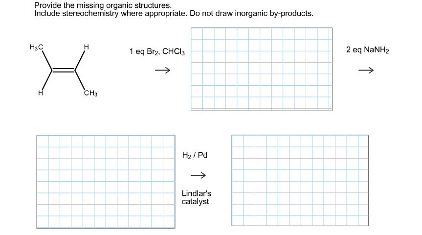 Solved Provide the missing organic structures. Include | Chegg.com