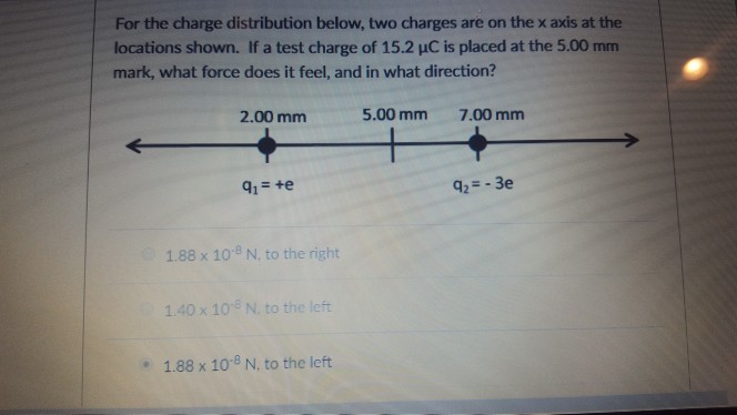 Solved For the charge distribution below, two charges are on | Chegg.com