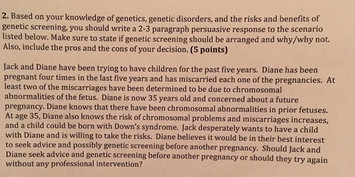 Solved Based on your knowledge of genetics, genetic | Chegg.com