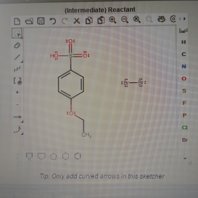 Solved (Intermediate) Reactant Tip. Only add curved arrows | Chegg.com