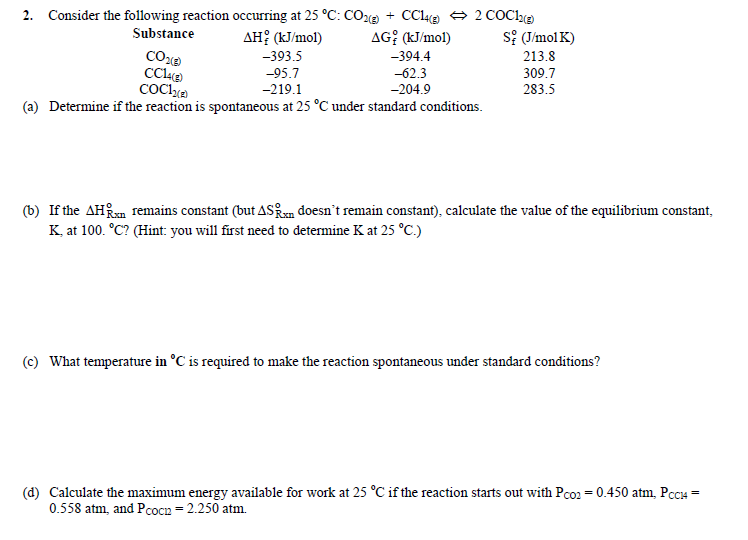 Solved Consider the following reaction occurring at 25 | Chegg.com
