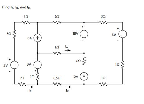 Solved Find IA, IB, and IC. | Chegg.com