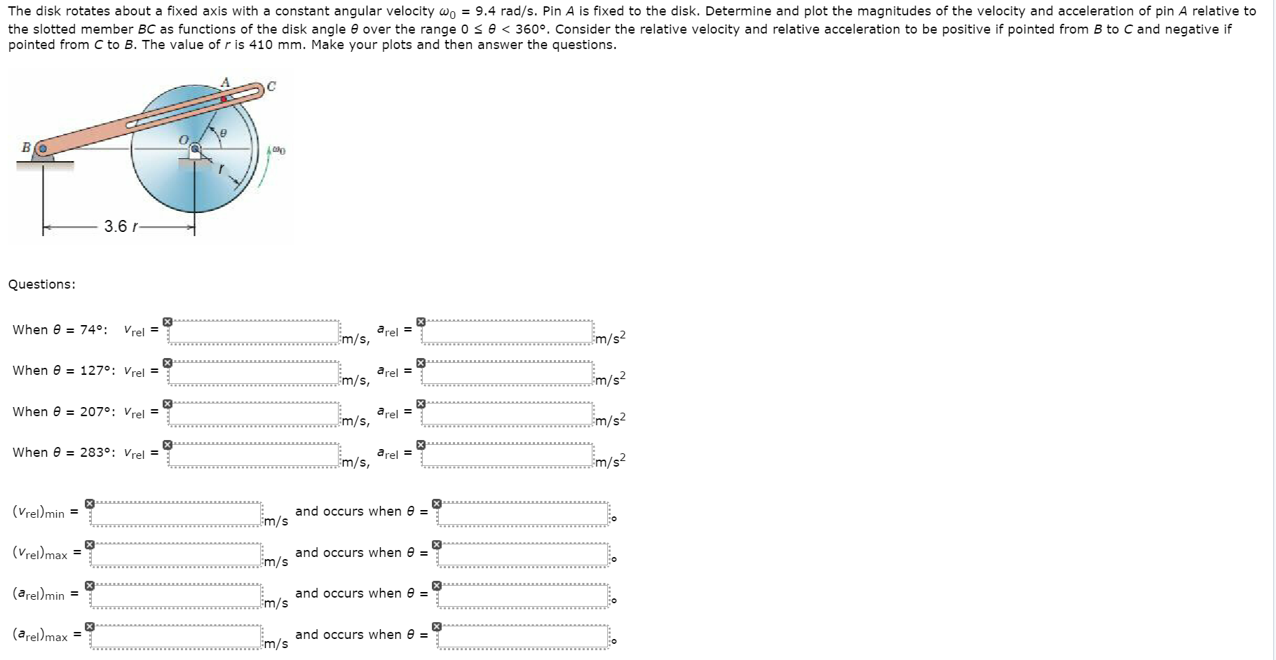 Solved The disk rotates about a fixed axis with a constant | Chegg.com