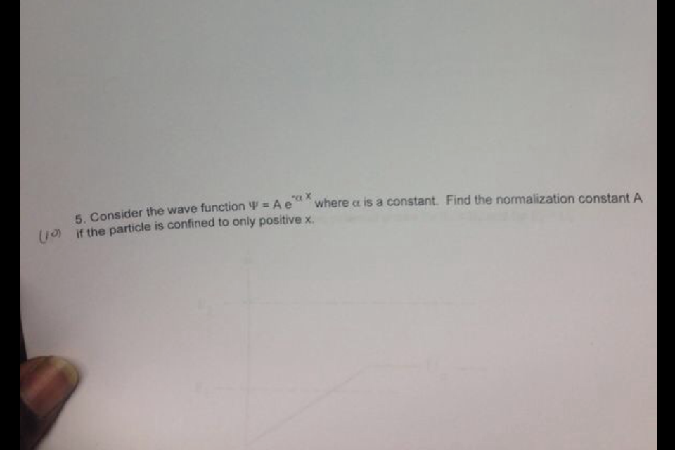 Solved 5. Consider the wave function A e where a is a | Chegg.com