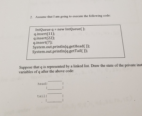 Solved 2. Assume that I am going to execute the following | Chegg.com