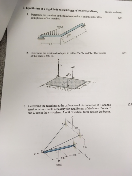 Solved Determine the reactions at the fixed connection A and | Chegg.com