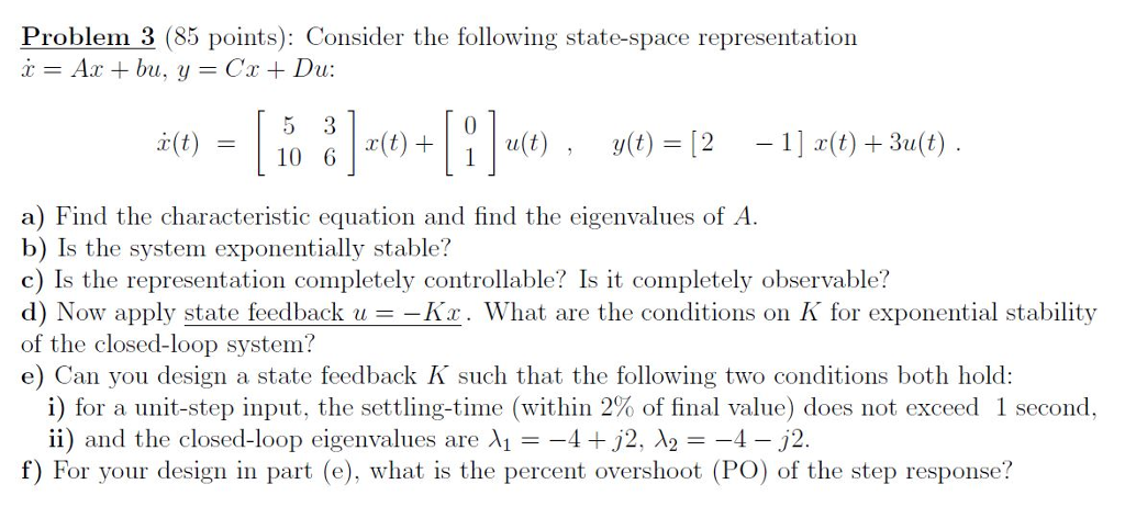 Solved Problem 3 85 Points Consider The Following