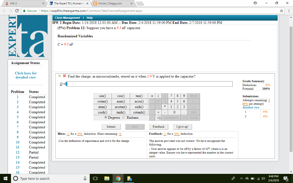 Solved 濯The Expert TA 1 Human- x\e Home I chegg.com x ←-> c | Chegg.com