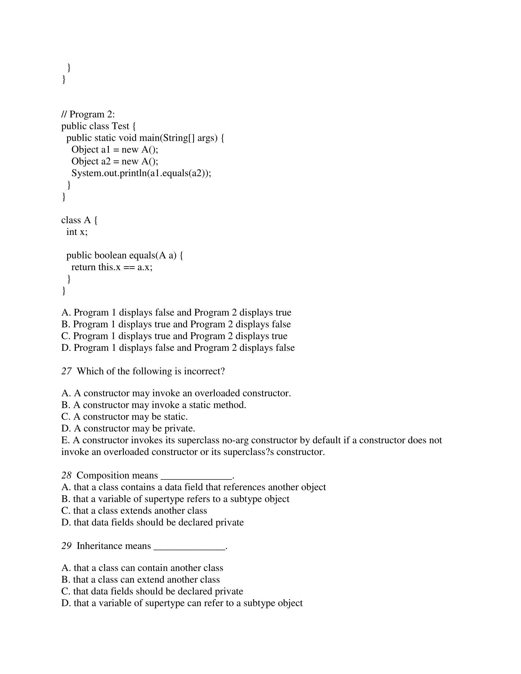 Solved Program 2 Public Class Test Public Static Void Main 4238