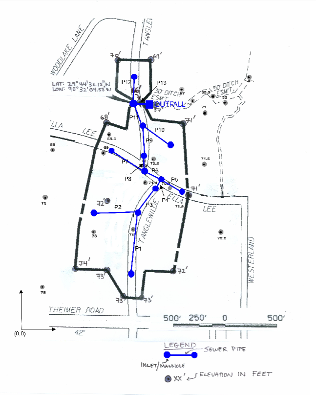 Figure 2 is a plan-view map showing a storm drain | Chegg.com