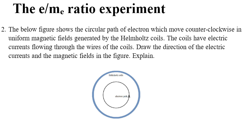 Solved The below figure shows the circular path of electron | Chegg.com