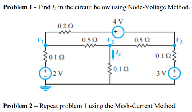 Solved Problem 1 - Find in the circuit below using | Chegg.com