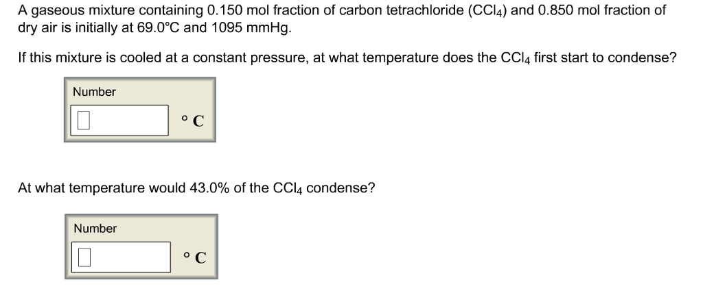 Solved A gaseous mixture containing 0.150 mol fraction of | Chegg.com