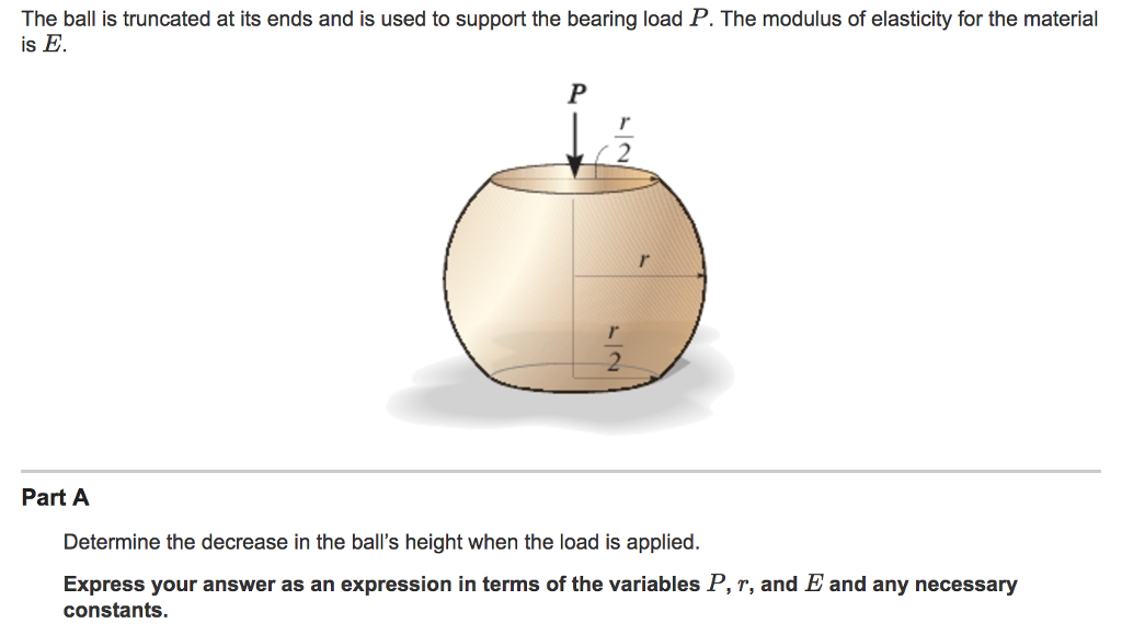 Solved The ball is truncated at its ends and is used to | Chegg.com