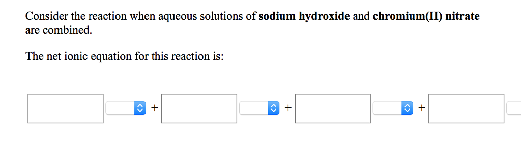 Solved Consider the reaction when aqueous solutions of | Chegg.com
