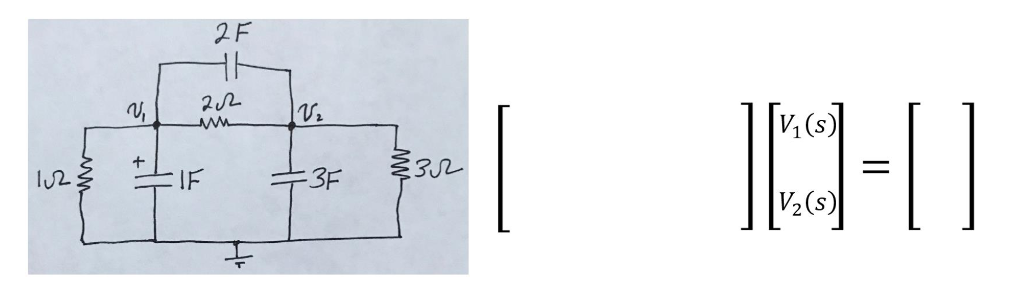 Solved ?Complete the matrix equation for the following | Chegg.com