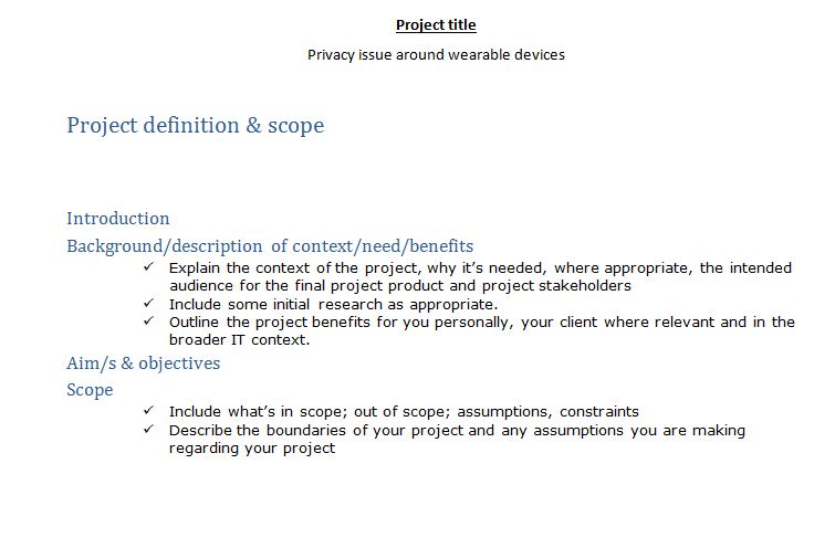 Solved Project definition & scope Introduction | Chegg.com