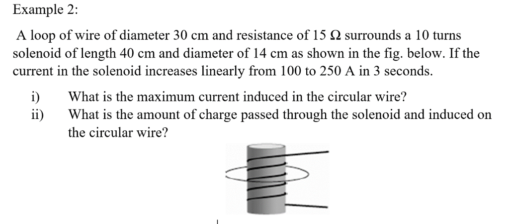 Solved A loop of wire of diameter 30 cm and resistance of 15 | Chegg.com