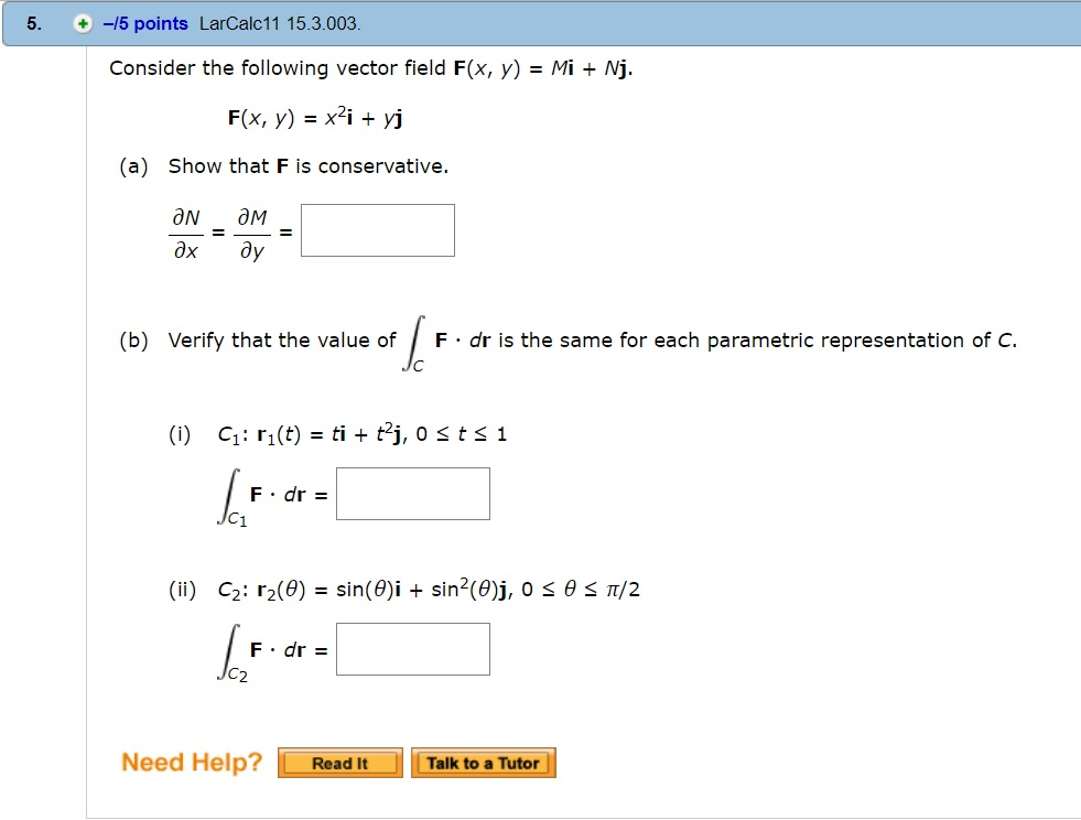 Solved 5. -15 points LarCalc11 15.3.003 Consider the | Chegg.com