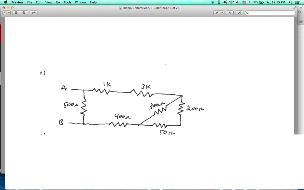 Solved REDUCE THE FOLLOWING CIRCUIT TO A SINGLE RESISTOR. | Chegg.com