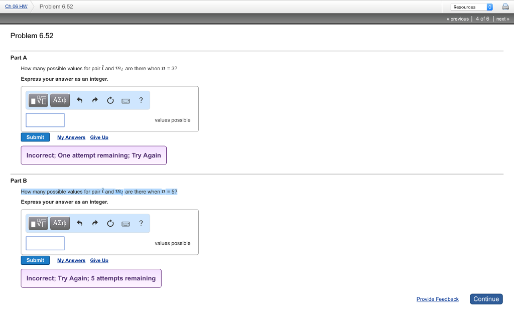 Solved Ch 06 HW Problem 6 52 Resources A Previous 4 Of 6 Chegg