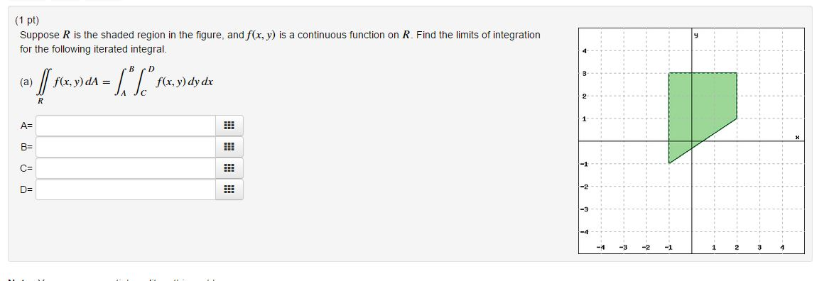 Solved Suppose R is the shaded region In the figure, and | Chegg.com
