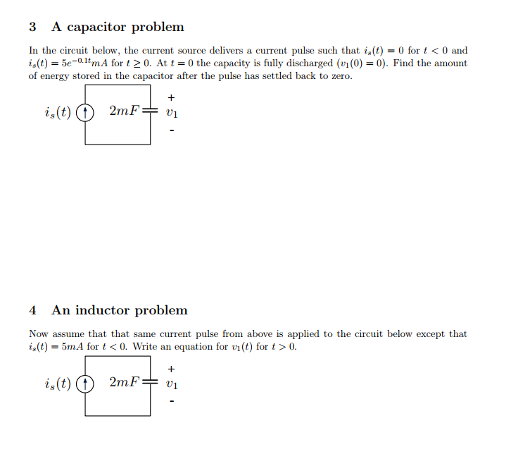 Solved 3 A capacitor problem In the circuit below, the | Chegg.com