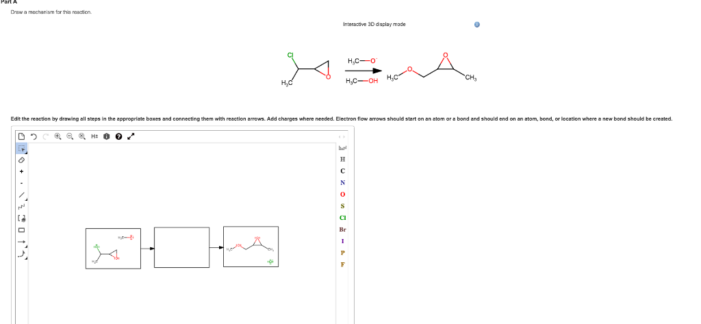 Solved Draw a mechanism for this reaction. Interactive 3D | Chegg.com