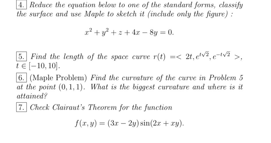 Solved 4. Reduce the equation below to one of the standard | Chegg.com