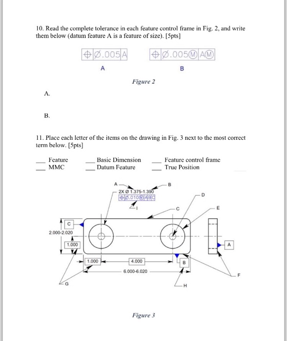 Solved Read the complete tolerance in each feature control | Chegg.com