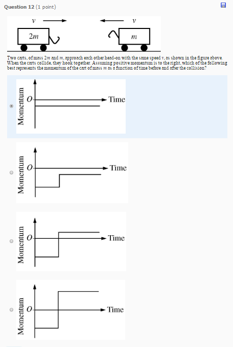 Solved Two carts, of mass 2m and m. approach each other | Chegg.com