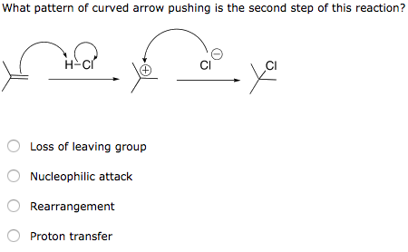 Solved What pattern of curved arrow pushing is the second | Chegg.com