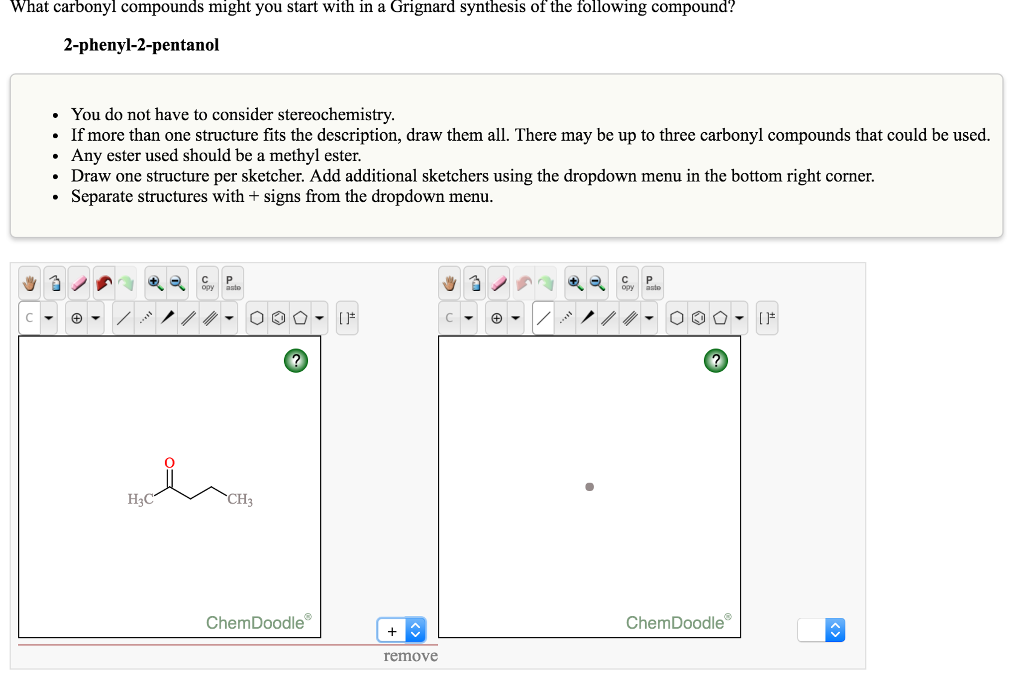 Solved What carbonyl compounds might you start with in a | Chegg.com Solved What carbonyl compounds might you start with in a | Chegg.com