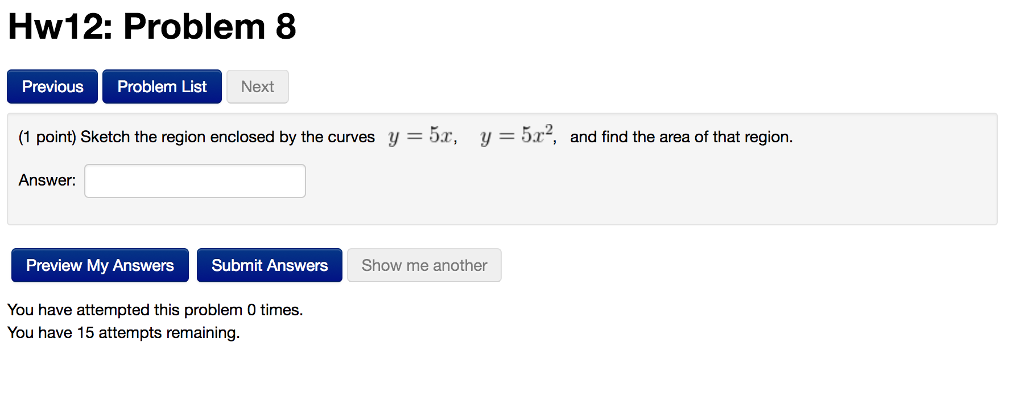 Solved Hw12: Problem 8 Previous Problem List Next (1 point) | Chegg.com