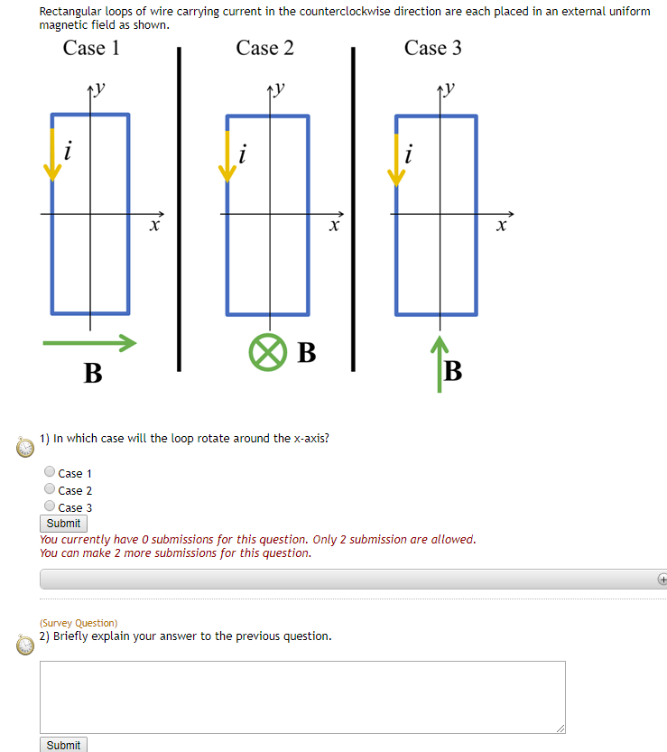Solved Rectangular loops of wire carrying current in the | Chegg.com