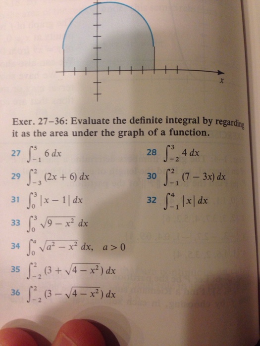 Solved Exer. 27?36: Evaluate the definite integral by | Chegg.com Solved Exer. 27?36: Evaluate the definite integral by | Chegg.com