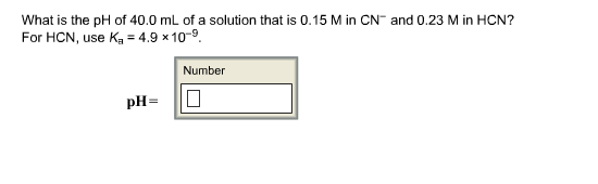 Solved What is the pH of 40.0 mL of a solution that is 0.15 | Chegg.com