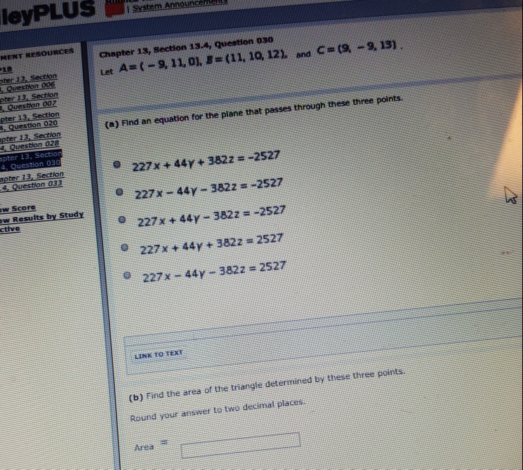 Solved leyPLUSam MENT RESOURCE逸 Chapter 13, Section 13-, Que | Chegg.com