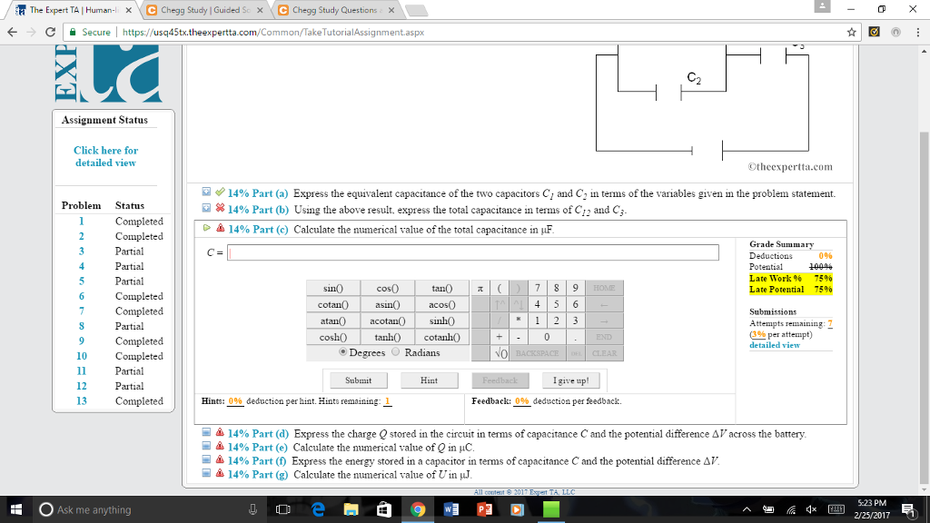 Solved The Expert TAIHuman- x C Chegg study IGuided Sc x C | Chegg.com