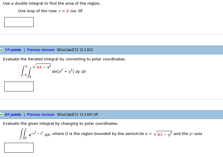 Solved Use a double integral to find the area of the region. | Chegg.com