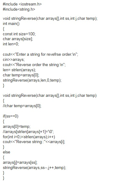 Solved a string d a starting subscript as arguments, prints | Chegg.com