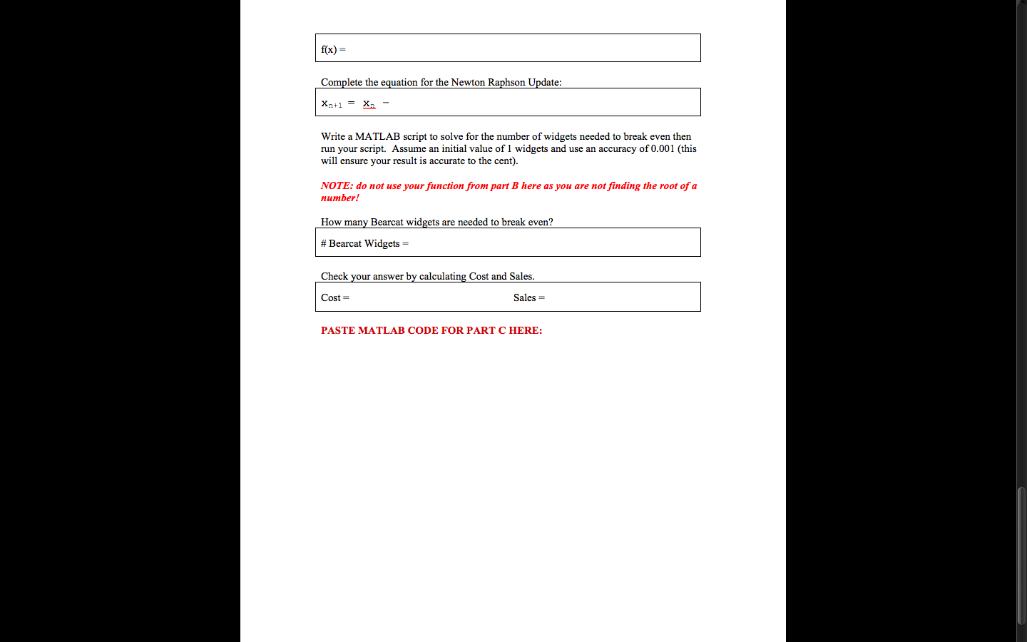 Solved Background Suppose we want to solve the equation | Chegg.com