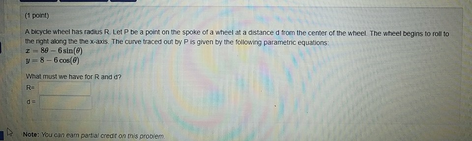Solved (1 point) Write the parametric equations as a | Chegg.com Solved (1 point) Write the parametric equations as a | Chegg.com