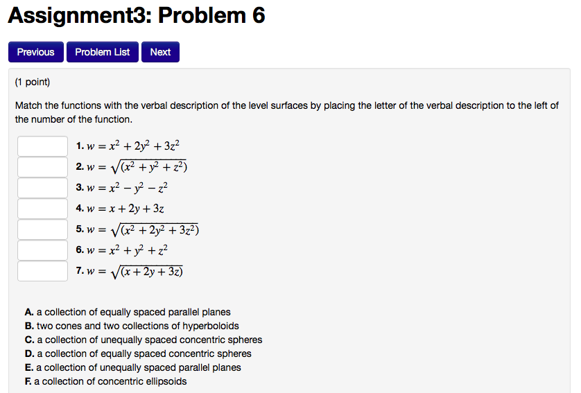 Solved Match the functions with the verbal description of | Chegg.com