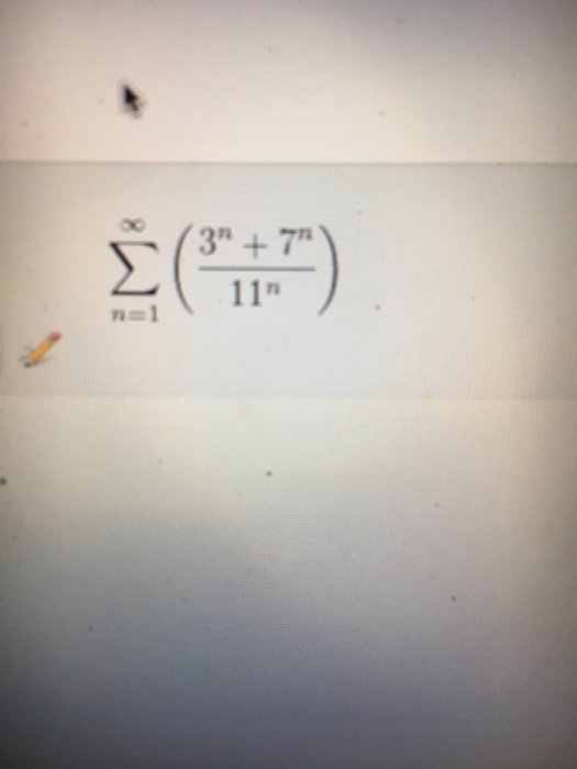 Solved Determine the sum of the following series | Chegg.com