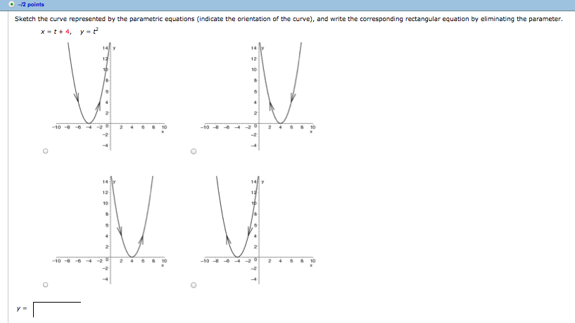 Solved Sketch The Curve Represented By The Parametric 2276