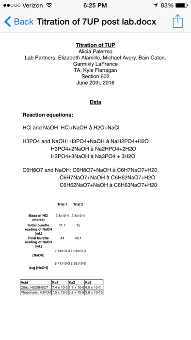 Solved Using the data collected in the attached lab report: | Chegg.com