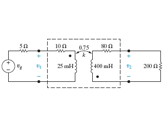 Solved The linear transformer in the circuit shown in | Chegg.com
