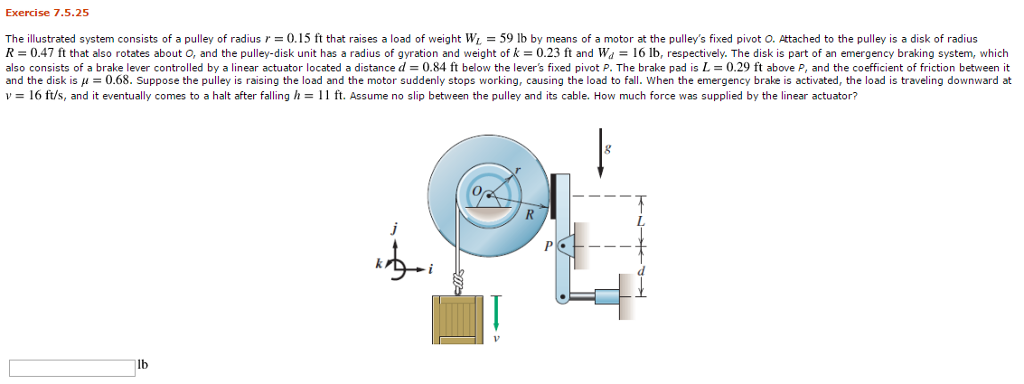 Solved The illustrated system consists of a pulley of radius | Chegg.com